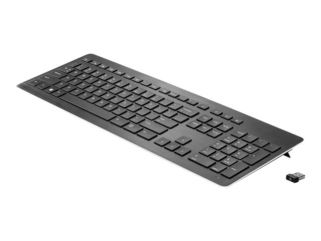 HP Premium - Keyboard - wireless - 2.4 GHz - black - promo - for Elite